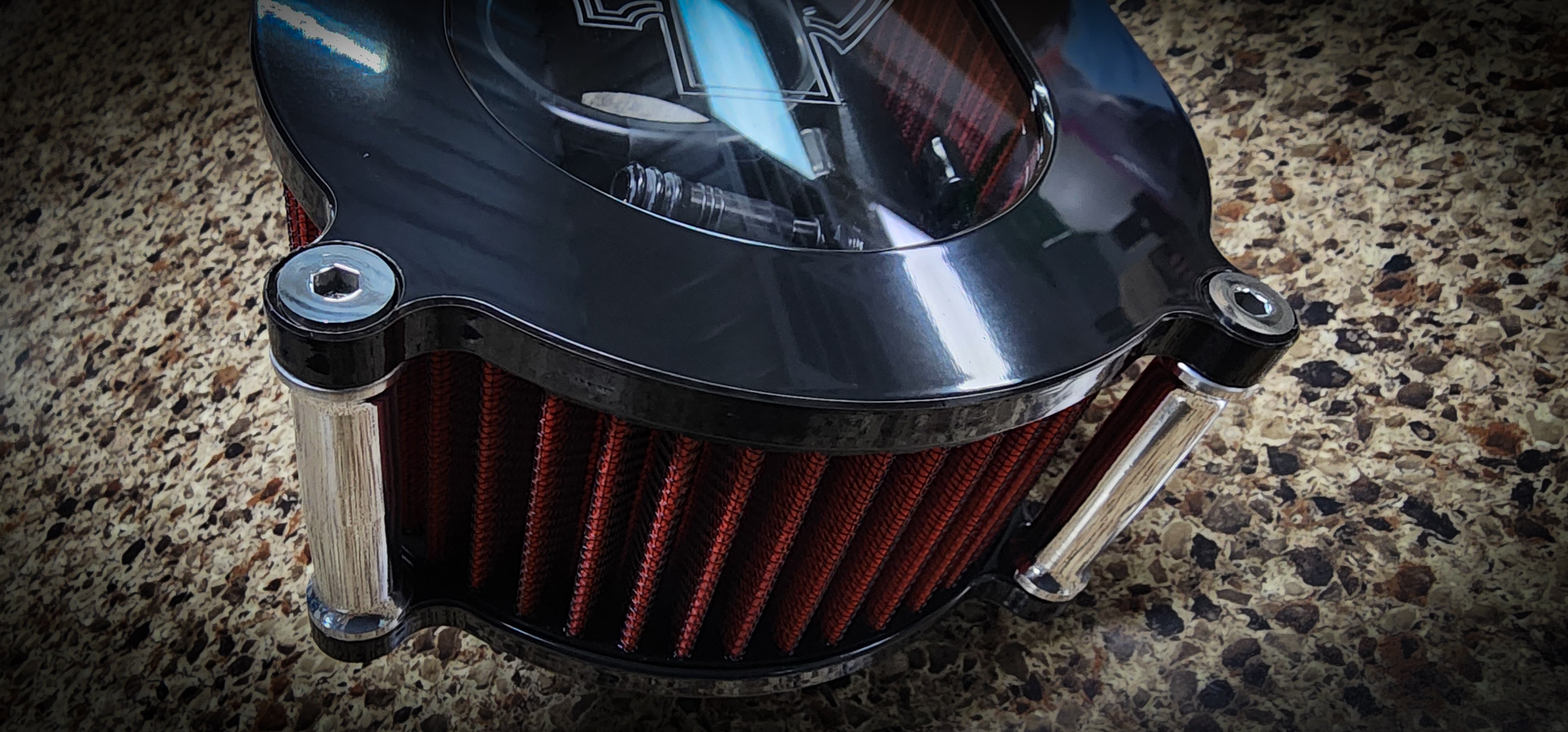 The "L.I.T." HEAVY BREATHER Clear Lid M8 SHORT STACK – HEAD HOGGERS